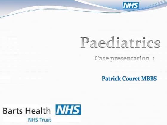 Case presentation on paediatrics | PPTX