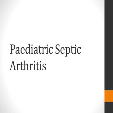 Acute pyogenic arthritis by dr ashutosh | PPTX