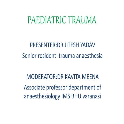 Pediatric emergency ppt | PPTX