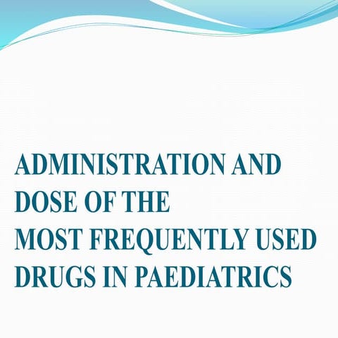 paeds drug drug calculation and formulas | PPT