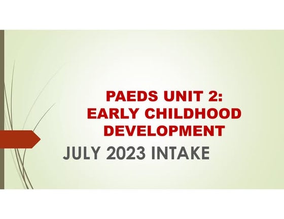 INTRODUCTION TO CHILD HEALTH | PPT