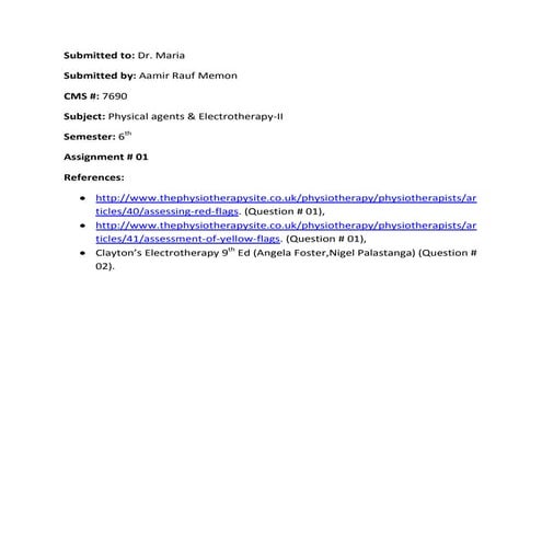 Pa & electro ii assignment-1 | PDF