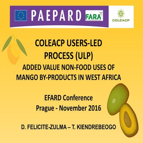 COLEACP Users'-led process | PDF
