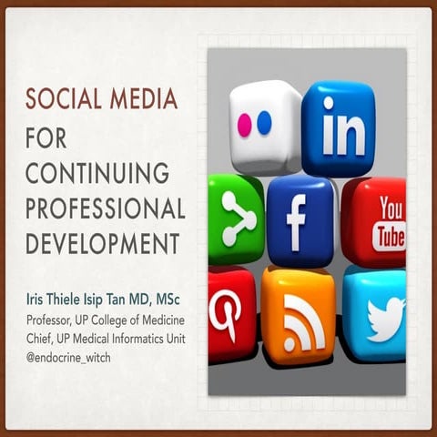 Social Media for Continuing Professional Development | PPT