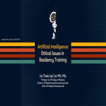 Artificial Intelligence: Ethical Issues in Residency Training | PDF