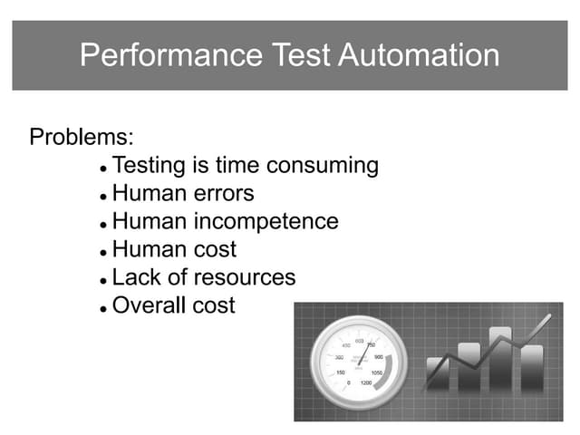 Performance Test Automation Framework Presentation Pptx Computer Software And Applications