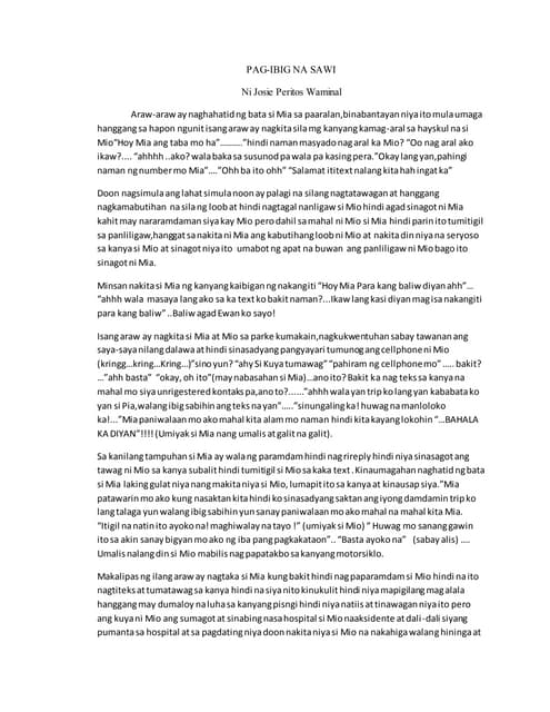 Ang Dalawang Magkaibigan | DOCX