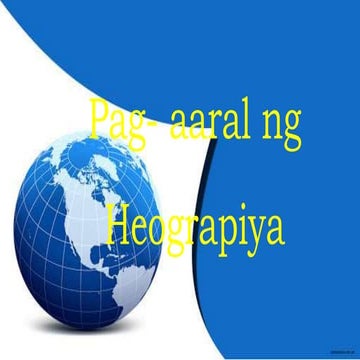 Heograpiya 5 | PPTX