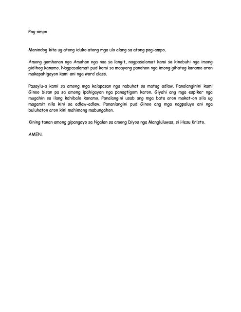 Bisita Iglesya Prayer | PDF