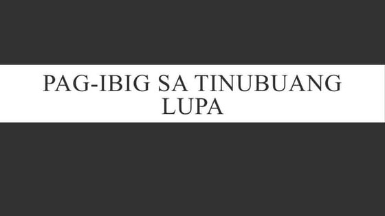 Pagsusuri sa Pag-Ibig sa Tinubuang Lupa | DOCX