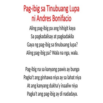 FILIPINO 8 Pag-ibig sa Tinubuang Lupa.pptx