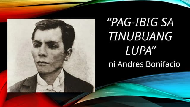 Pagsusuri sa Pag-Ibig sa Tinubuang Lupa | DOCX