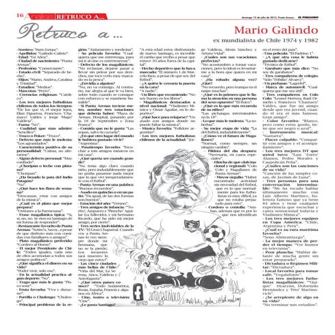 Entrevista Mario Galindo | PDF