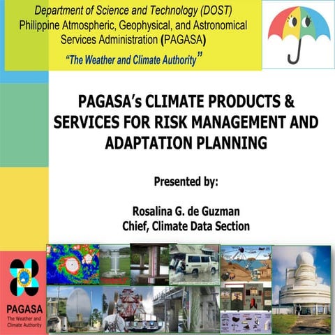 PAGASA's Climate Products and Services for Risk Management and ...