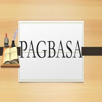 Pagbasa at Uri ng Pagbasa | PPTX