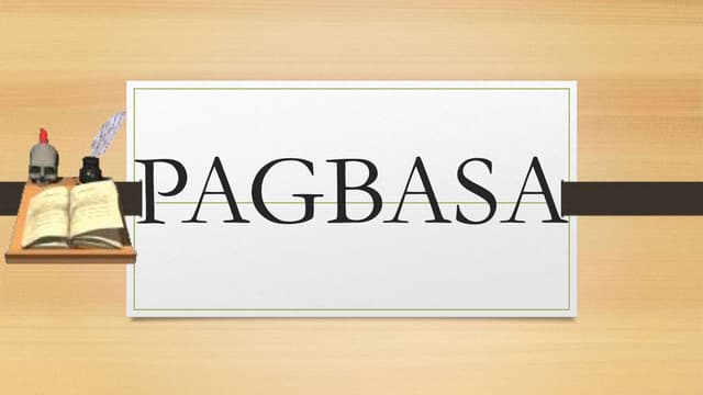 Kahalagahan ng pagbasa | PPT