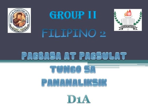 Mga estratehiya ng Pagtataya sa Filipino | PPT