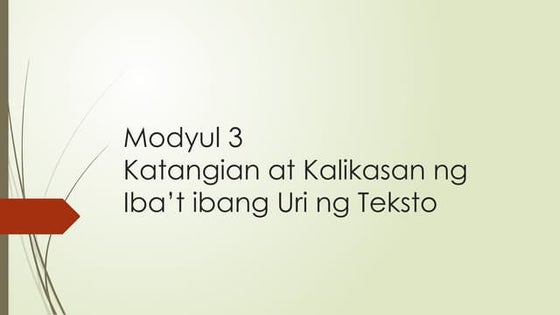 3-TEKSTONG IMPORMATIBO (Para Sa Iyong Kaalaman).pptx