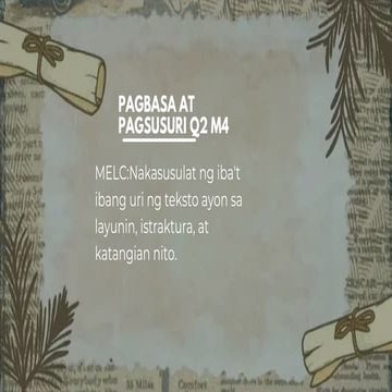 Module 1-Uri ng Teksto-Pagbasa at Pagsulat | PPTX