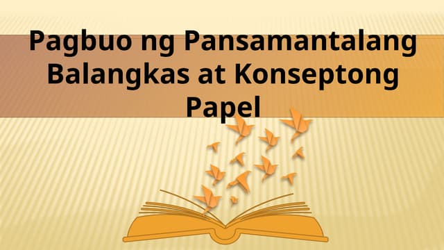 Pagbabalangkas | PPTX