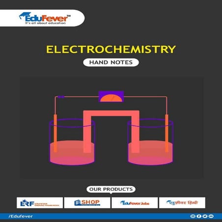 Electrochemistry - Chemistry Handwritten Notes | PDF