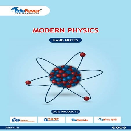 Modern Physics - Physics Handwritten Notes | PDF