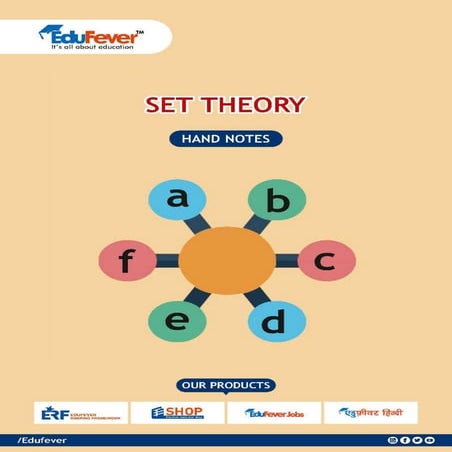 Set Theory - Mathematics Handwritten Notes | PDF