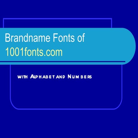 Brandname Fonts of 1001fonts.com