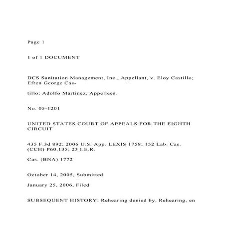 Page 1 1 of 1 DOCUMENT DCS Sanitation Management.docx