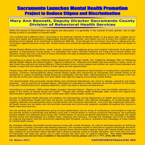 Page 14 winter issue of empowerment magazine | PDF