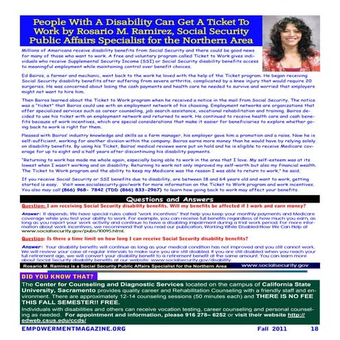 Ticket to Work/Employment Networks | PPT