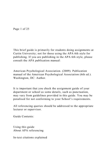 Creating APA 7 Citations in a Power Point Presentation | PPTX