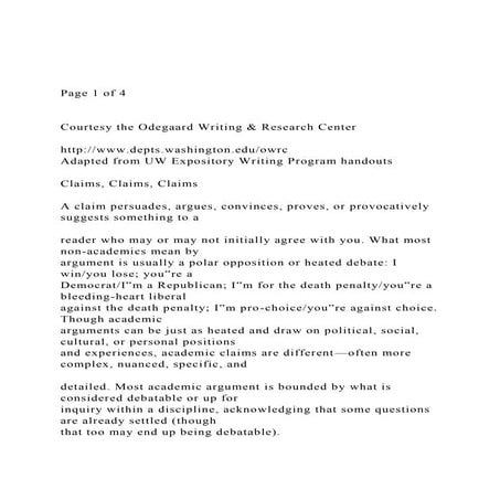 Understanding the Definition Argument-Examples and Sample Thesis ...