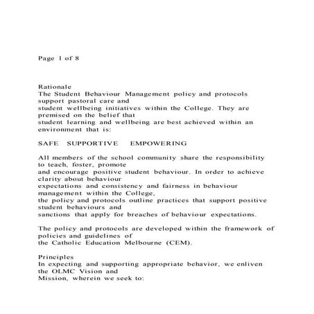 Student Conduct and Disciplinary Procedure | PDF