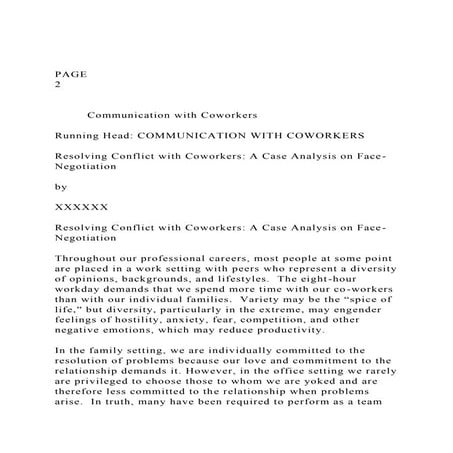 Team Leader Team Member - Communication Case Study | DOC