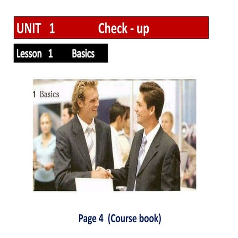 Unit 1 Lesson 1 page 4 | PPTX