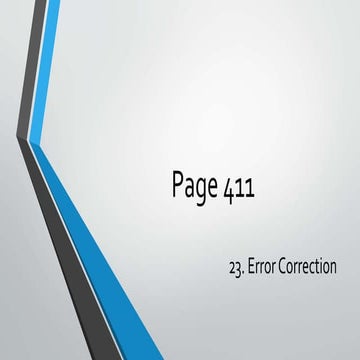 Page 411 error correction | PPT