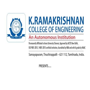 The Vision of KRCE's Computer Science and Engineering Department" | PPTX