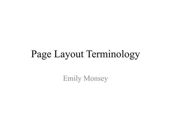 Magazine/ Newspaper Terminology | PPT