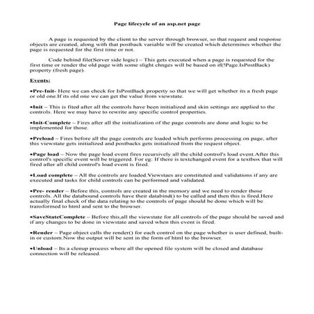 Page life cycle | DOC