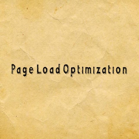 Page load optimization | PDF | Web Development | Internet
