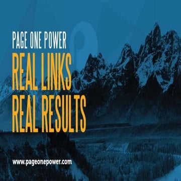Page one power and OnCrawl partner webinar