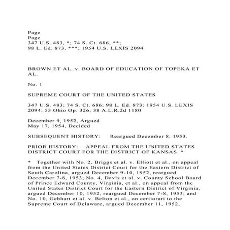 Brown V Board Of Ed | PPTX