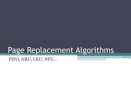 Page Replacement Algorithms Ppt 1566