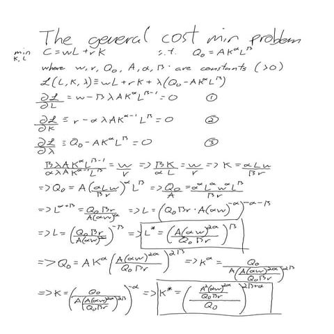 The general cost min problem | PDF