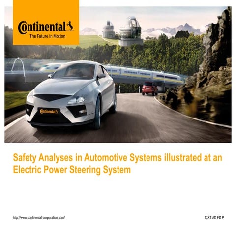 Continental on Safety Analyses in Automotive Systems; download the ...