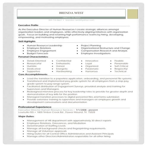 Brenda C West Resume and Cover Letter | PDF