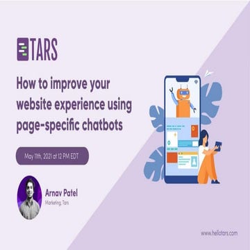 Tars Webinar - Page Specific Chatbot | PPT