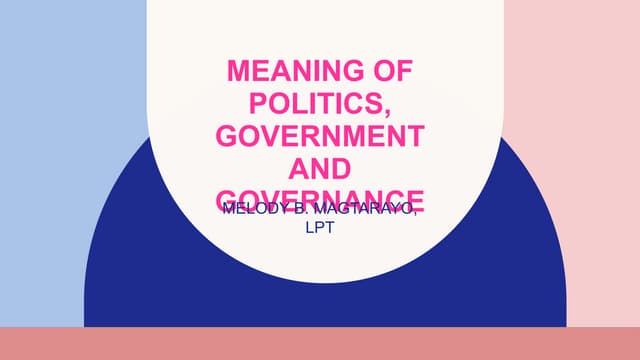 Nation, State & Government | PPTX