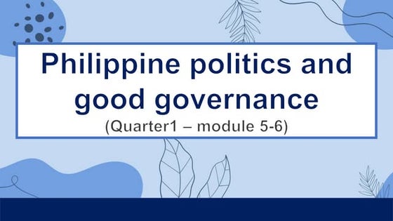 the four elements of state in the Philippines | PDF